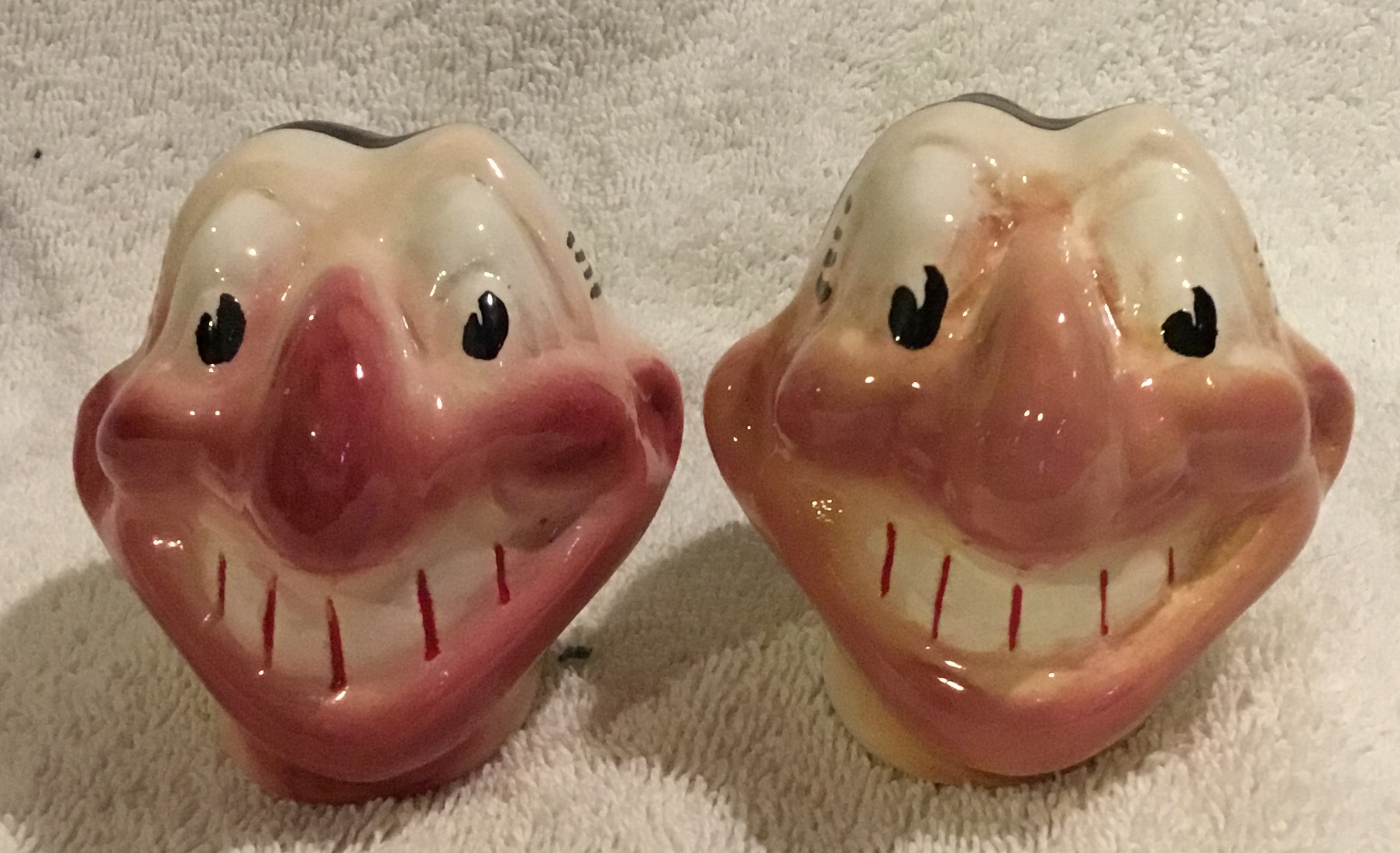 Lot Detail 50s Cleveland Indians Salt And Pepper Mascot Shakers 9262